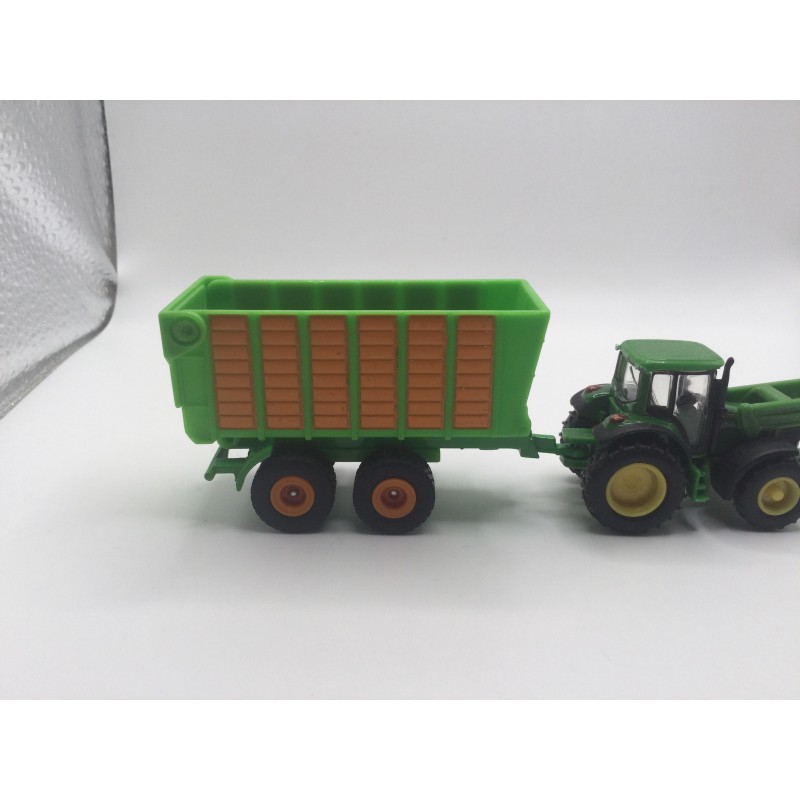 Tracteur SIKU 1/87 avec remorque - voiture miniature de collection