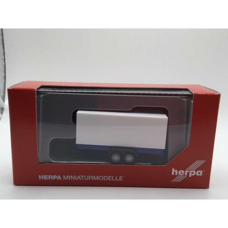 Remorque Herpa PKW Tandem-Anh 1/87 - voiture miniature de collection